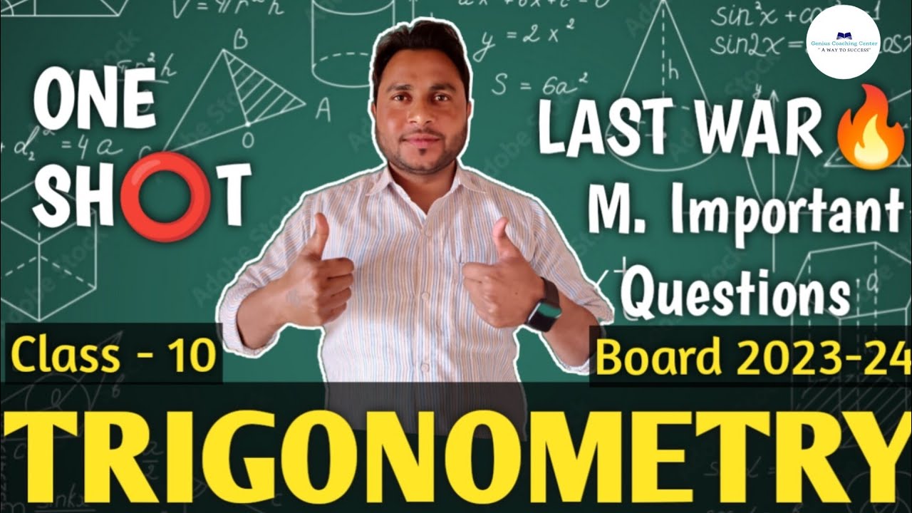Trigonometry in One shot Class 10 I M.Important ques I Board 2023-24 ...