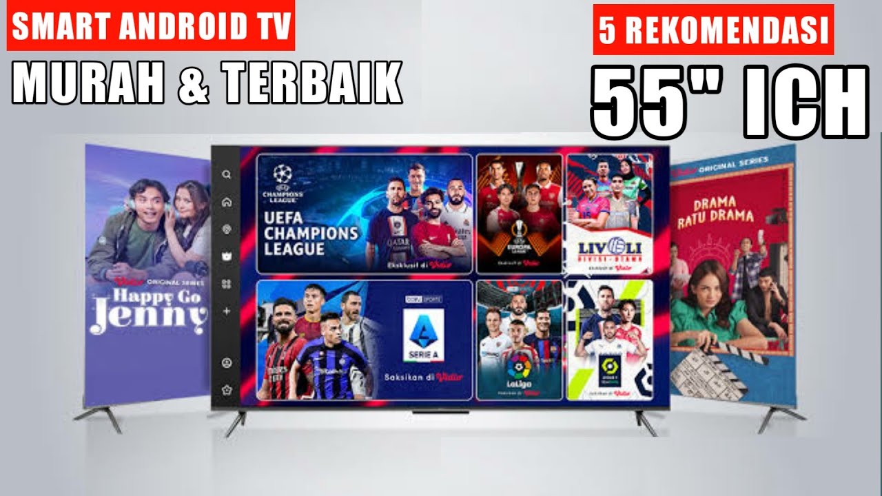 5 Rekomendasi 55 Inch 4K Smart Android TV Terbaik & Murah 2023 | Harga ...