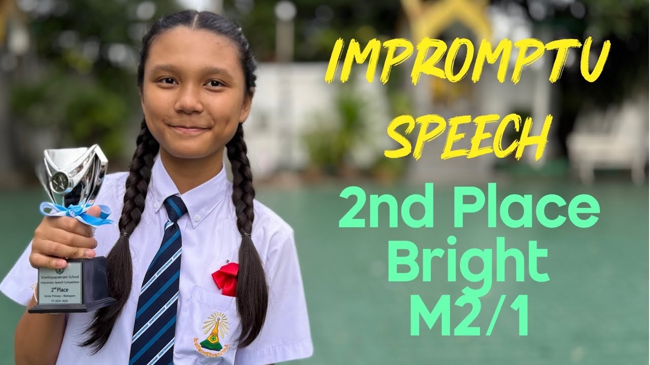 Impromptu Speech Contest - 2nd Place: Bright M2/1 - YouTube