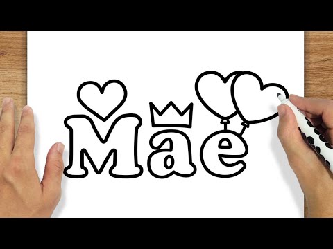 COMO DESENHAR MÃE PARA O DIA DAS MÃES