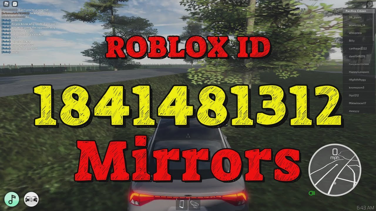 MIRRORS Roblox Song Codes - YouTube