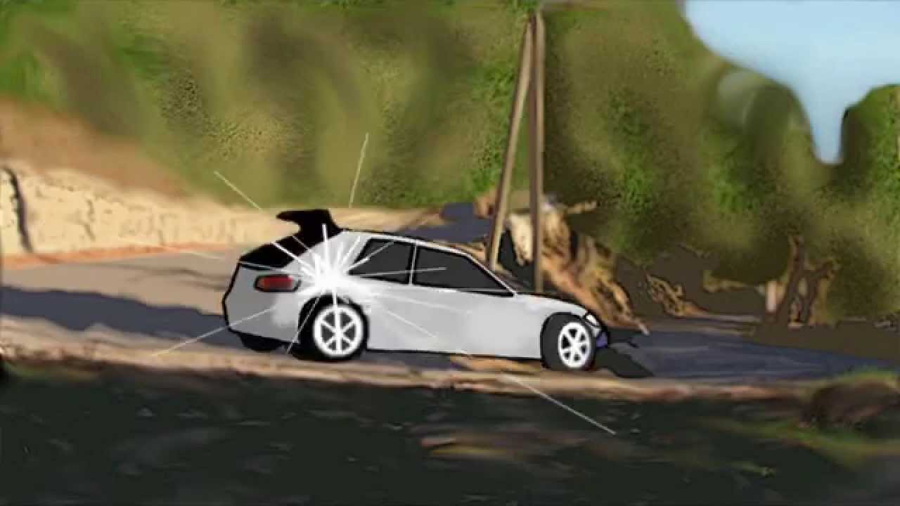 Rally Animé | faire une animation (premier essai..) - YouTube