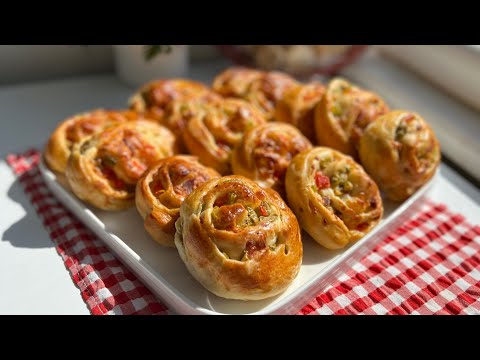 Mini rulo pizza 🍕 aynı pizzadan sıkıldıysanız bu tarif tam size göre @yildizmutfakta