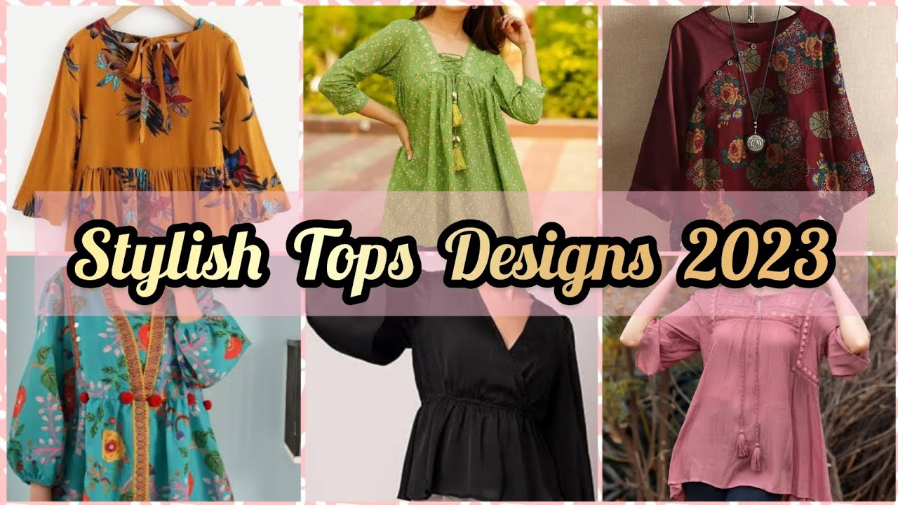 Fusion Tops Designs 2023 | Latest Top Designs for Girls | Summer Top ...