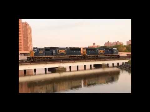 CSX Entering the Oak Point Link in the Bronx - YouTube