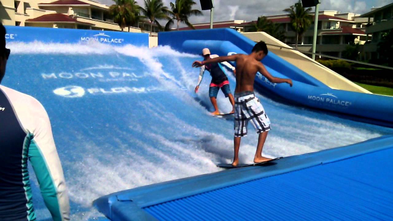 FLOWRIDER Moon Palace, Cancun - YouTube