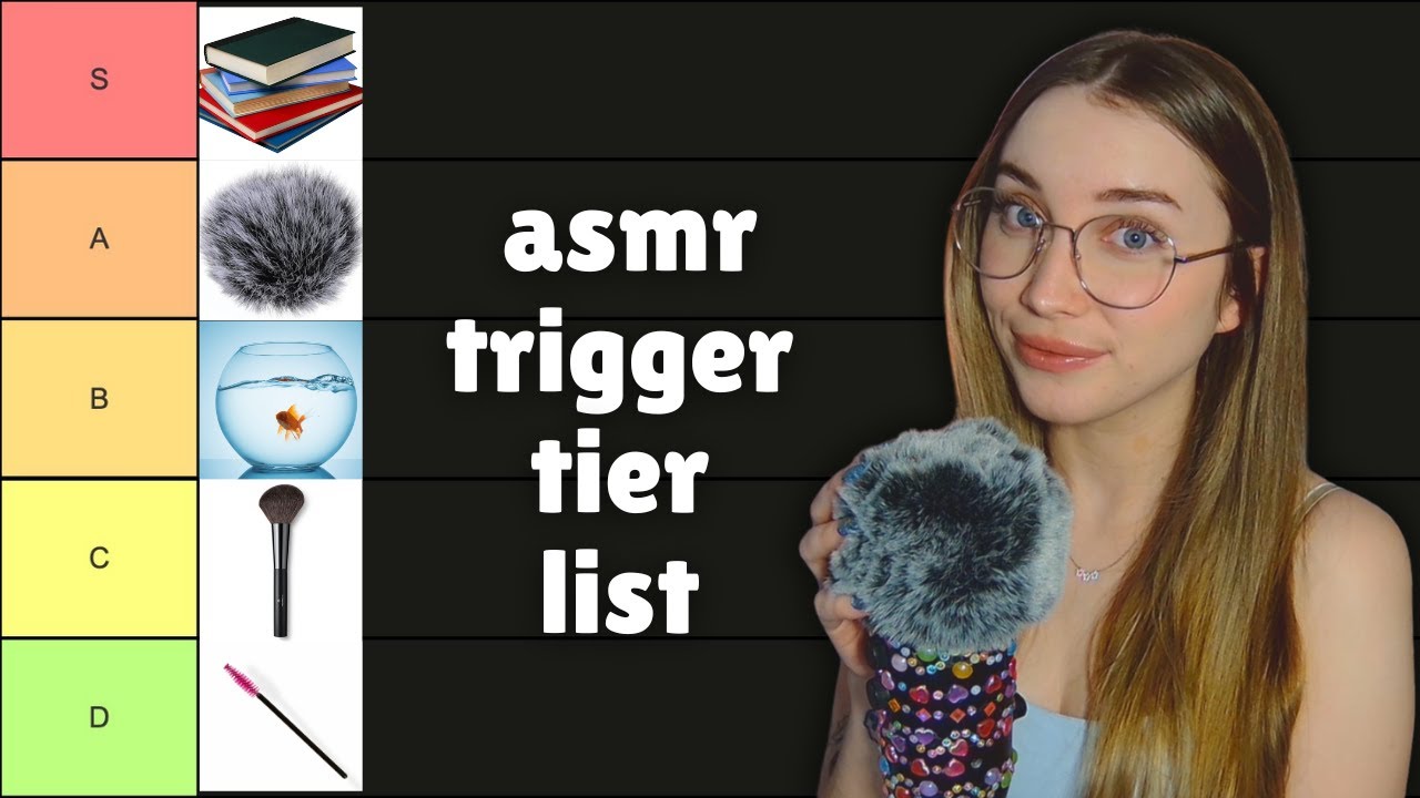 ASMR trigger tier list! (40 triggers, close whispers) - YouTube