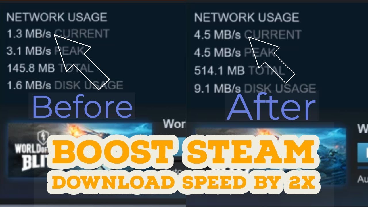 "Double or Triple Your Steam downloading Speed" Easy steps || 100% ...