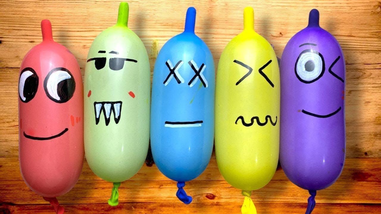 Making Slime With Giant Balloons - Only Popping Compilation - YouTube