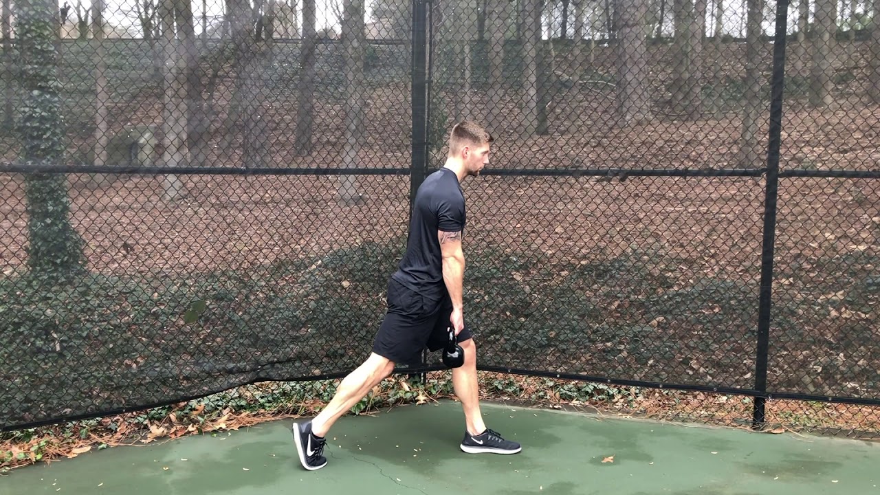 Kettlebell Contralateral Split Squat - YouTube