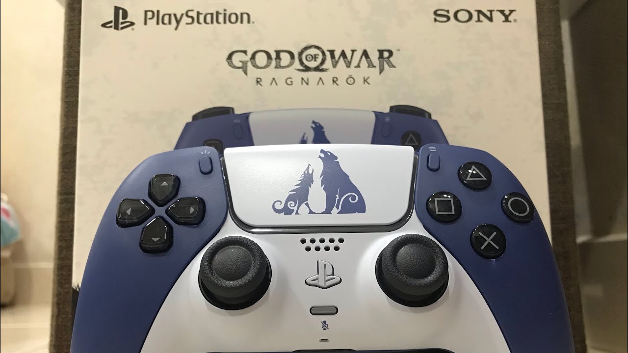 God of War Ragnarök - DualSense PS5 controller unboxing Limited Edition ...