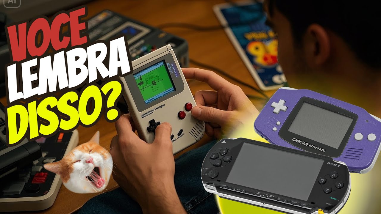 PSP vs GAMEBOY vs GBA, qual foi o MELHOR da minha infância?? #gameboy # ...