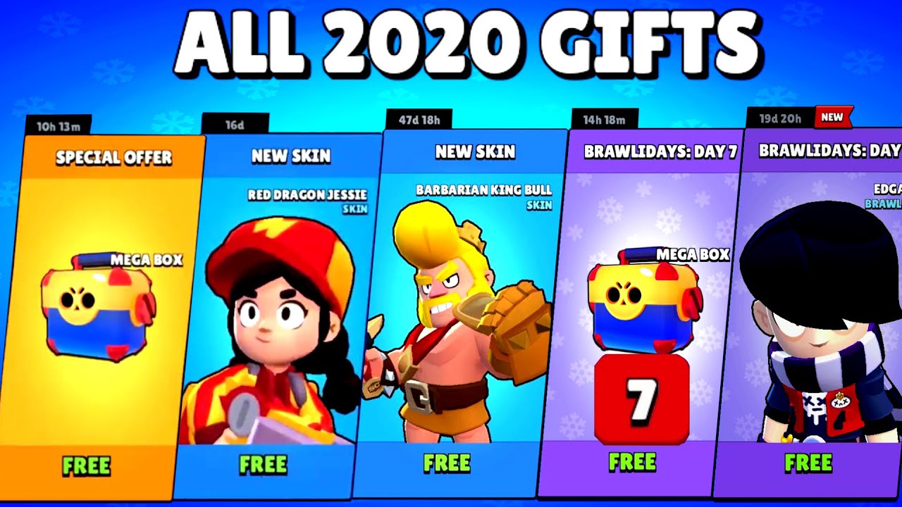ALL 2020 GIFTS - Brawl Stars - YouTube