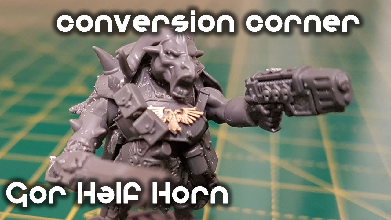 Make Your Own Gor Half Horn for Necromunda - YouTube