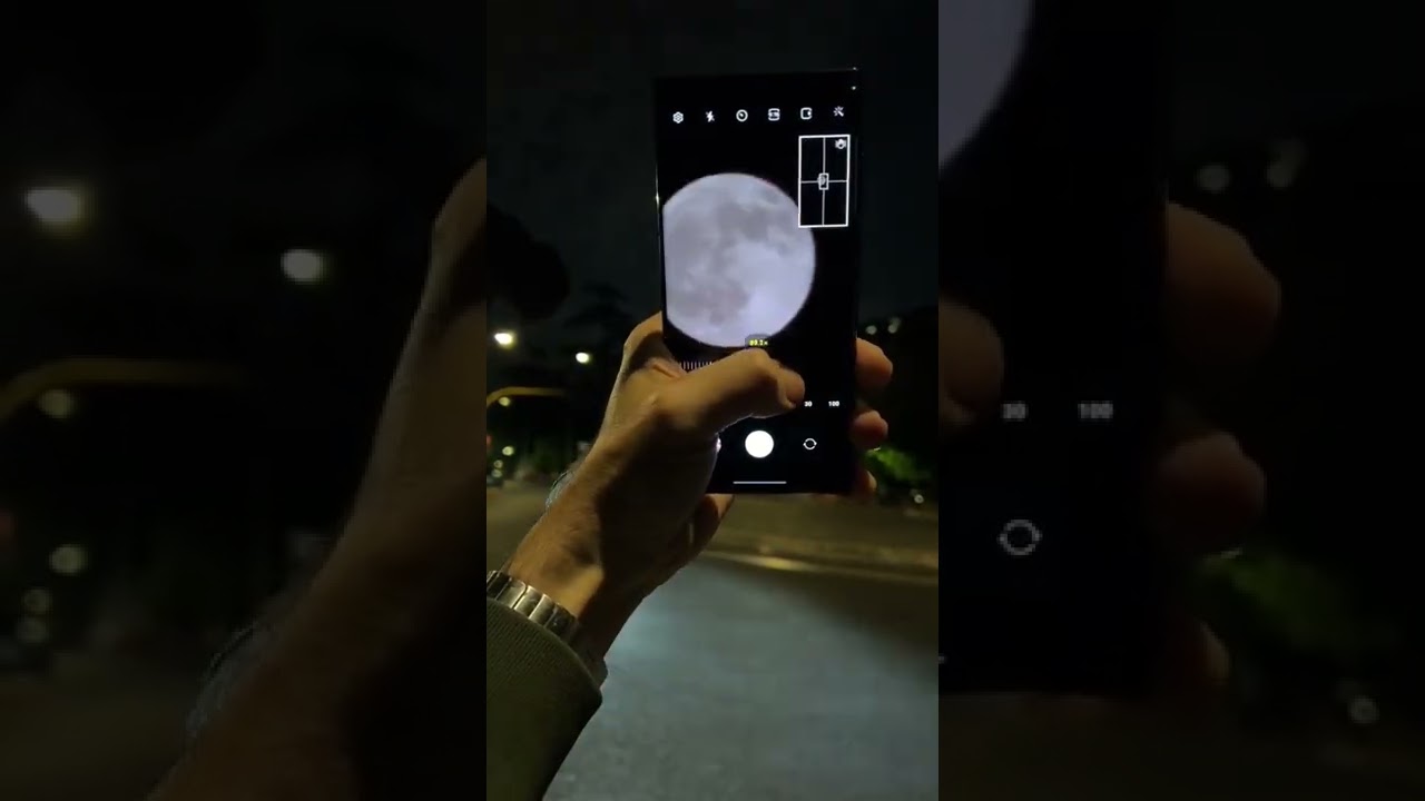 s22 ultra 100x zoom moon camera #s22ultra #samsung #moon - YouTube