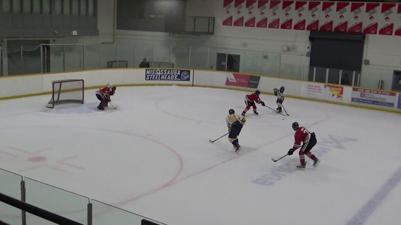 #4 Connor Russo Wolverines vs Mississauga Blackhawks Pass for Goal ...