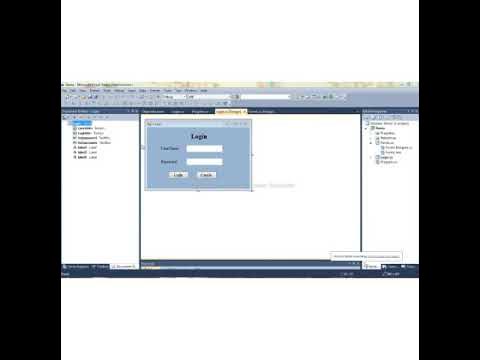 Create Database using SQL in C#.Net and Validate Login form using Visual Studio 2010. - YouTube