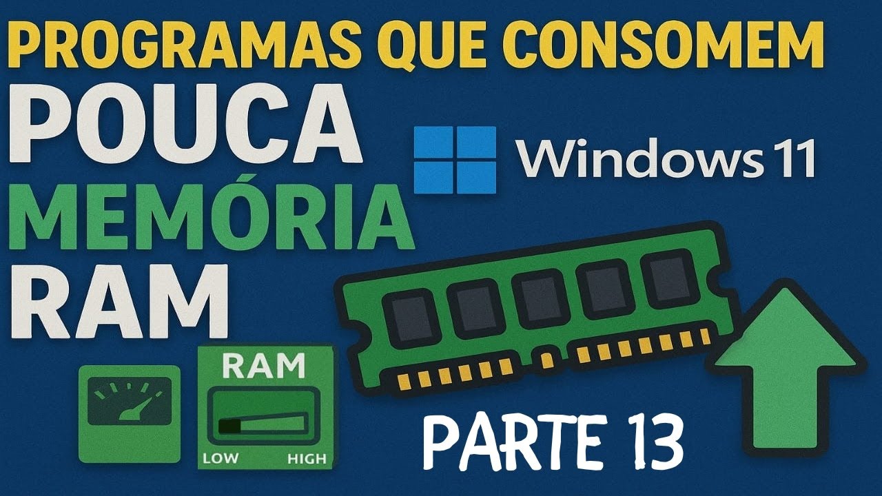 Conheça Programas Que CONSOMEM Muito POUCA MEMÓRIA RAM Para o Seu ...