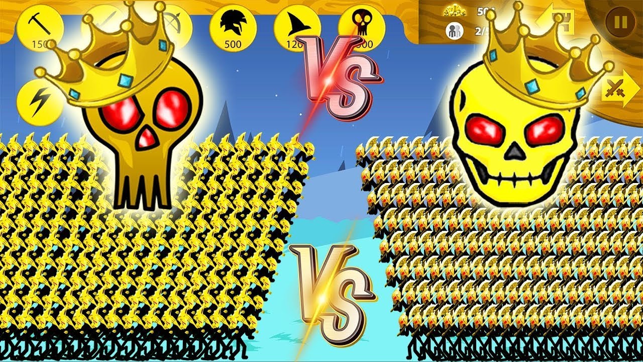 ARMY KING GRIFFON MAX ICONS VS ALL KING ZOMBIES HP X999 | STICK WAR ...