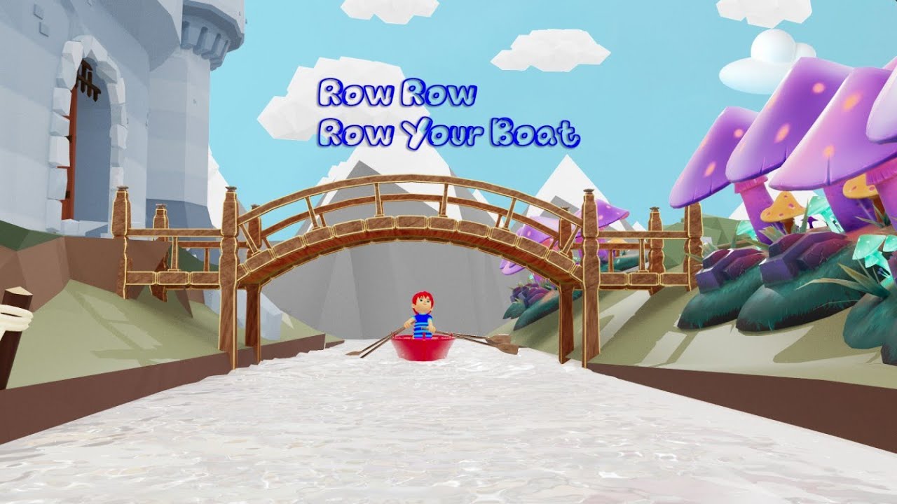 Row Row Row Your Boat with Lyrics | nursery rhymes | kids songs | row ...