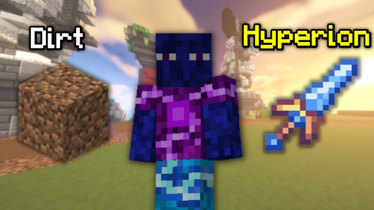 Dirt to Hyperion! Monetization on youtube soon! (Hypixel skyblock) - YouTube