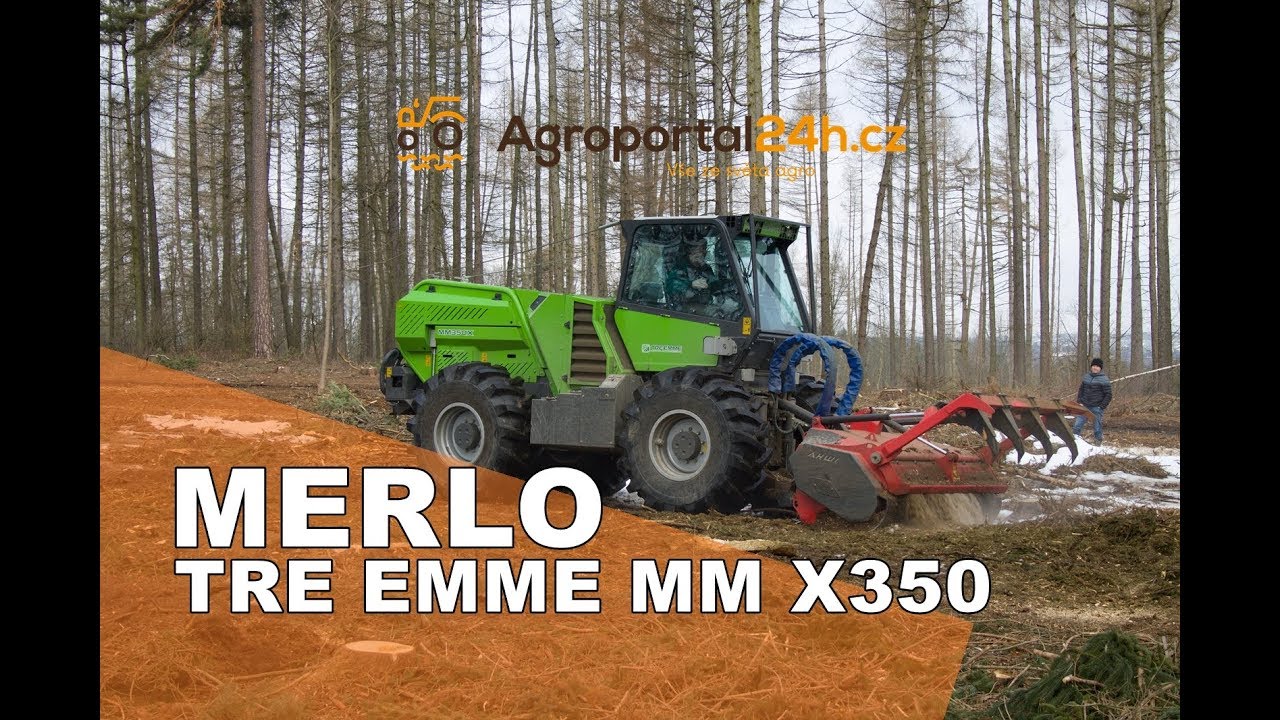 Merlo TRE EMME MM X350 | AHWI 650 H | Univerzální lesní stroj - YouTube