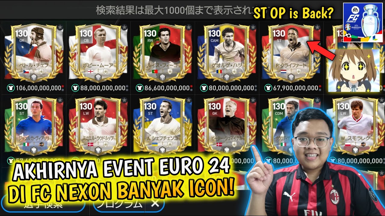 AKHIRNYA EVENT EURO DI FC NEXON BANYAK ICON BARU DAN ADA STRIKER OP⁉️- FC MOBILE NEXON JEPANG ...