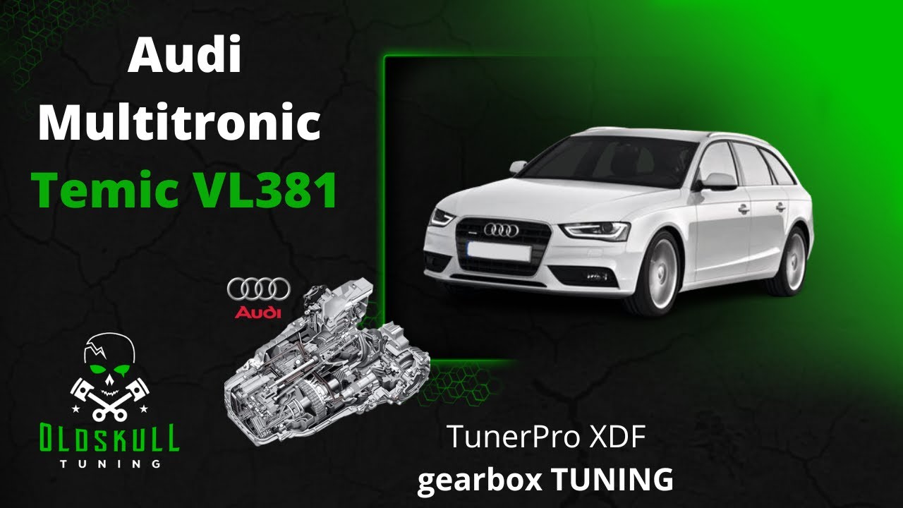 Audi TCU Temic VL381 Multitronic tuning using TunerPro xdf - YouTube