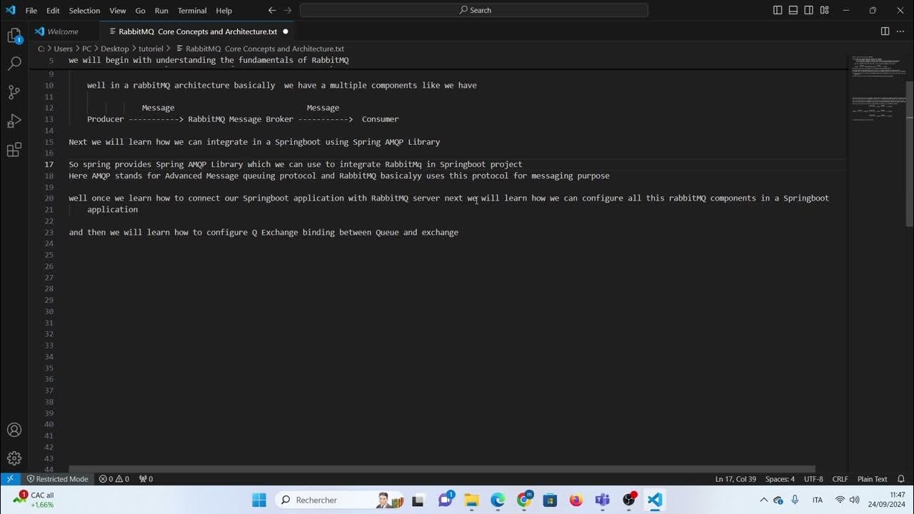 Spring Boot Rabbitmq Tutorial Course Overview Session 1 Youtube