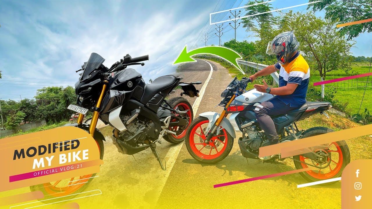 MODIFIED YAMAHA MT15 || NEW LOOK 😍 || 2023 || VLOG:- 21|| RAHUL ...
