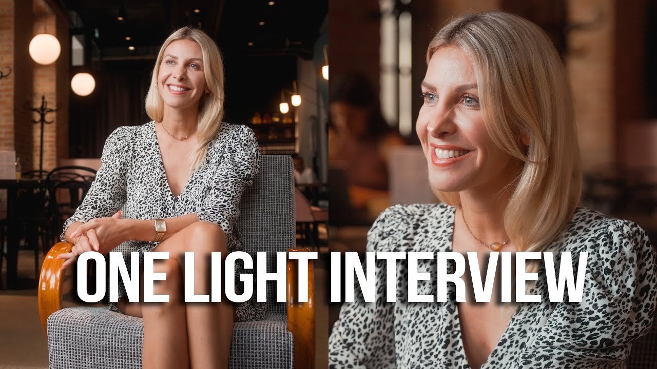 How to Film an Interview using only ONE Light - YouTube