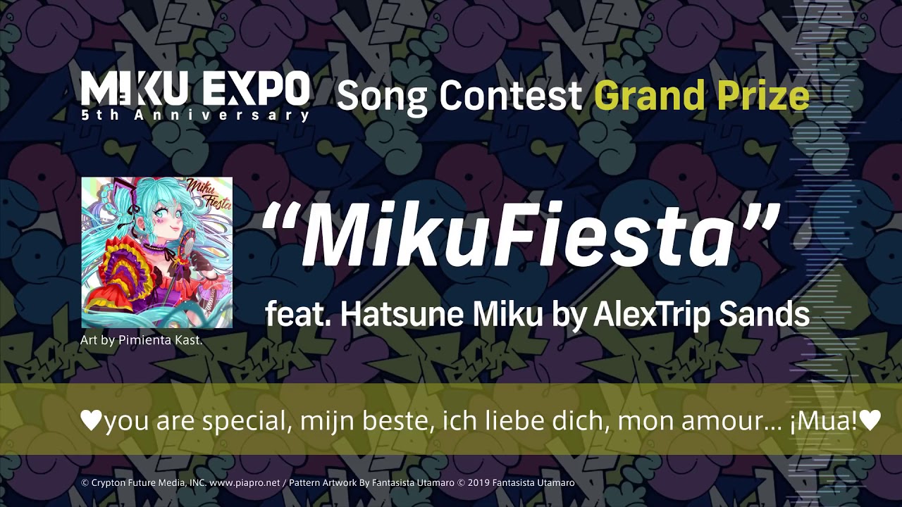 MikuFiesta MIKU EXPO 2020 SONG CONTEST WINNER - YouTube
