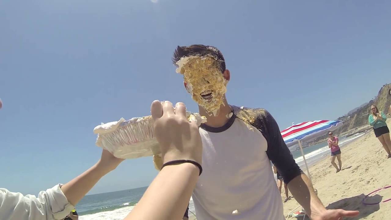 Handsome Guy Getting Pied - YouTube