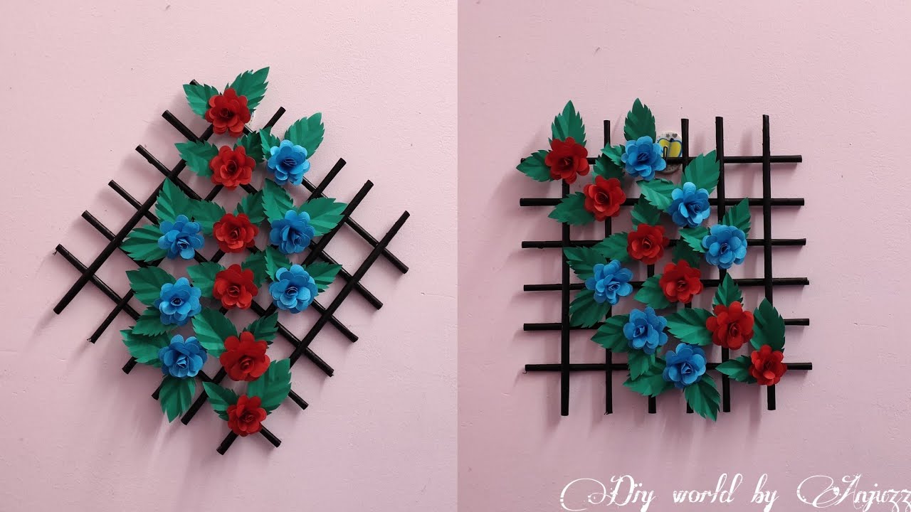 How to make a beautiful wall hanger/wall decor||Diy|| - YouTube