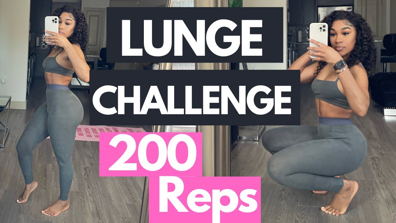LUNGE CHALLENGE‼️200 Reps | LIFT Your BOOTY UP ‼️ - YouTube