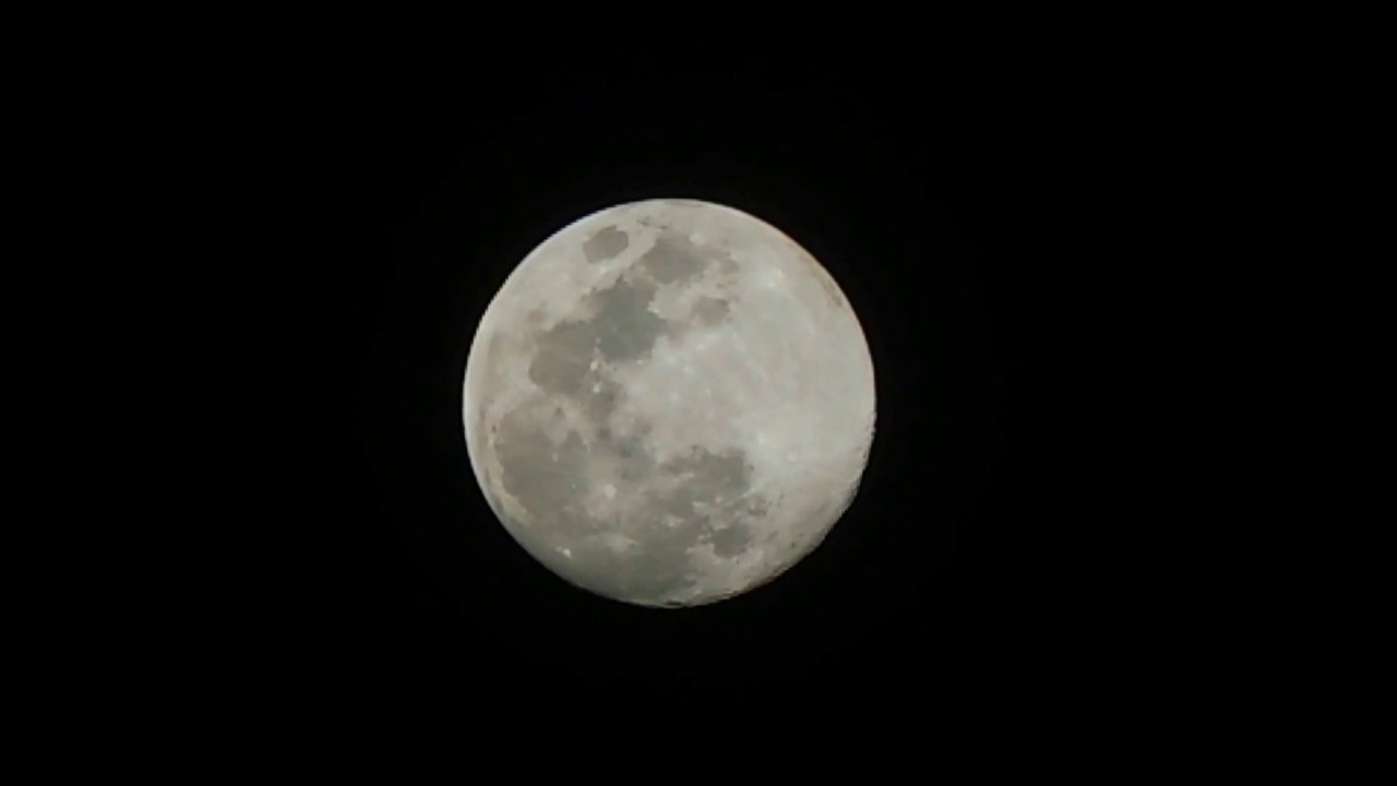 full moon zoom test - YouTube