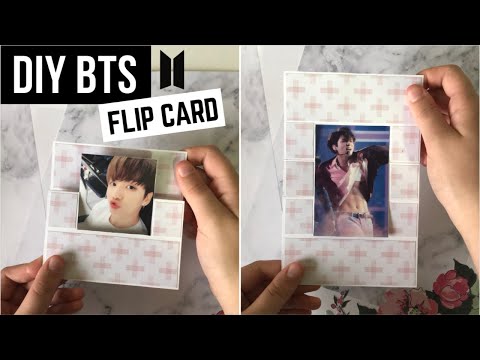 DIY BTS Swing Card TUTORIAL (flip to reveal Jungkook's abs!?)