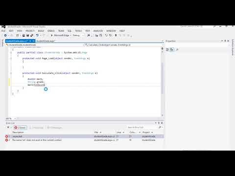 Student Grade Calculation using C#.net WebForm Application - YouTube