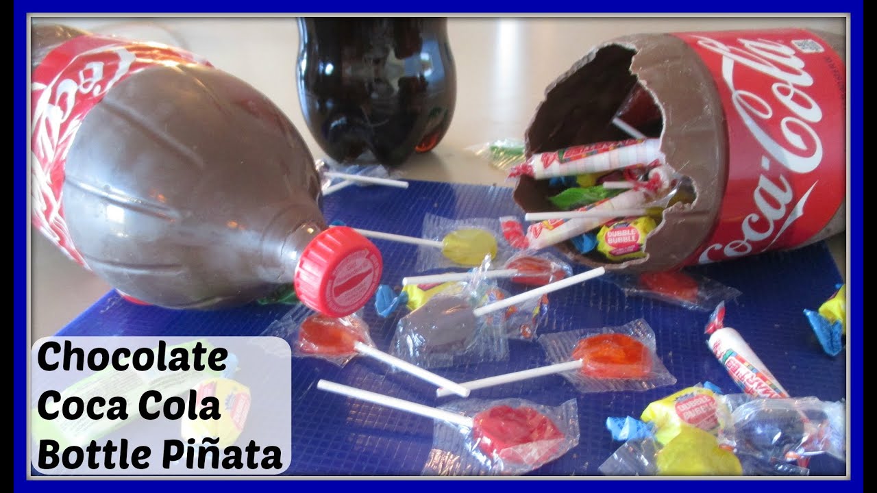 How to Make a Chocolate Coca Cola Bottle Piñata! Fun diy Recipe for ...