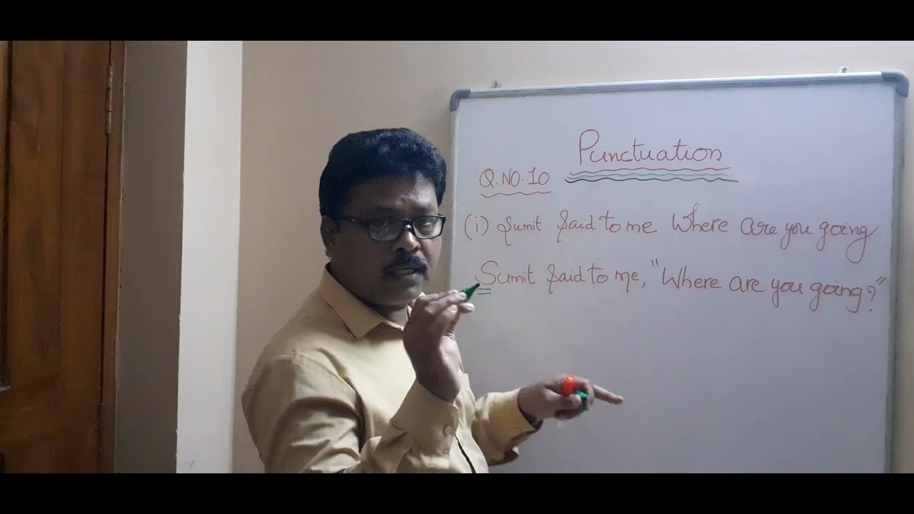 Punctuation/Correct Method/Senior English Grammar/#interexams2023 - YouTube