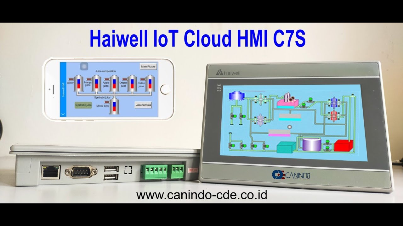 Haiwell IoT Cloud HMI C7S - YouTube