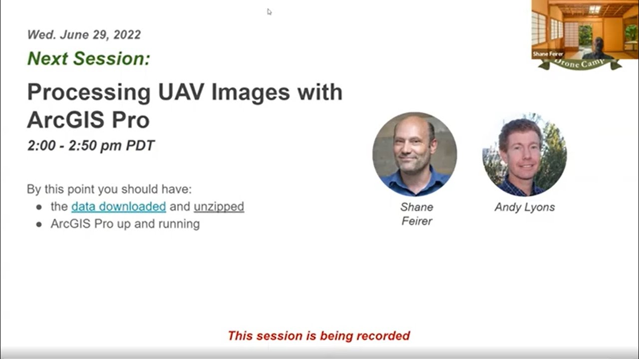 DroneCamp 2022 ep18 Processing UAV Images with ArcGIS Pro - YouTube