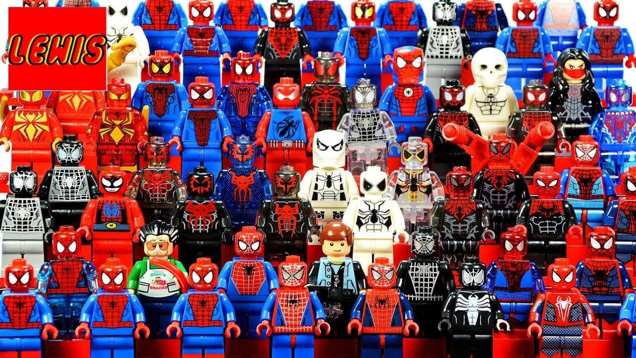 Every Single Spider-Man Minifigure Ever Made!!!!! Early 2019 Update ...