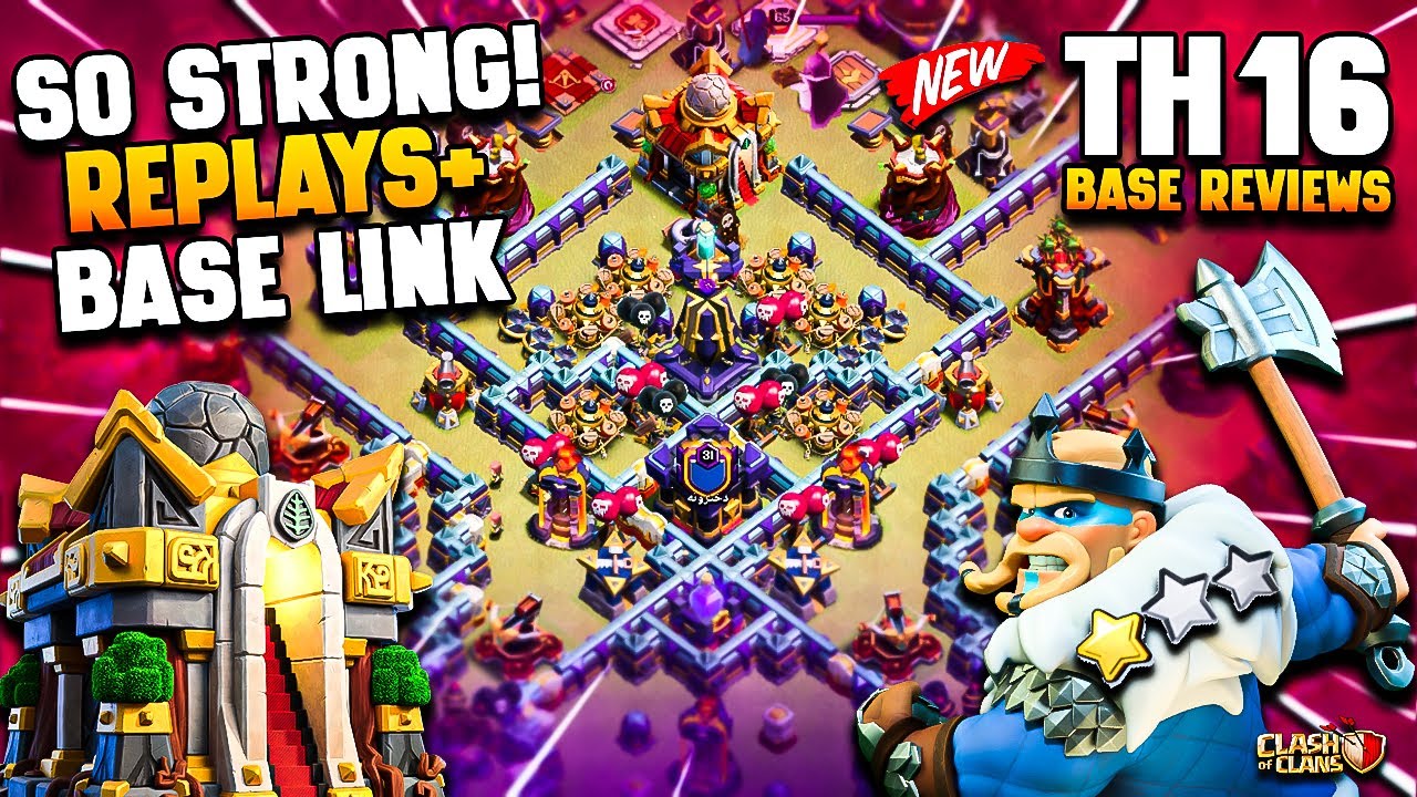 Only 1 Star TH16 Base Link with Replays (Best Town Hall 16 Layout ...