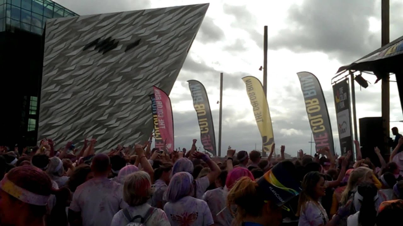 The Belfast color run - YouTube