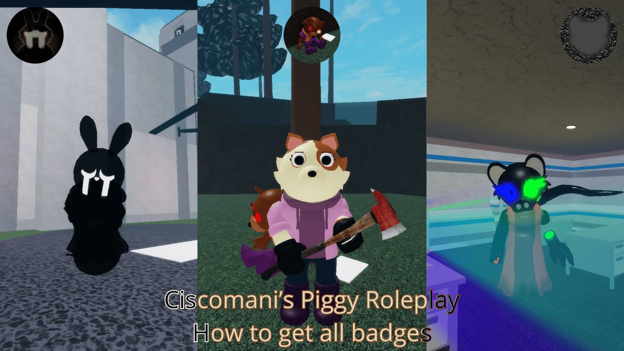 HOW TO: Get every badge skin in Ciscomani's Piggy Roleplay! - YouTube
