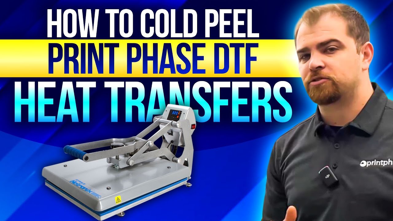 How to Cold Peel Print Phase DTF Heat Transfers - YouTube