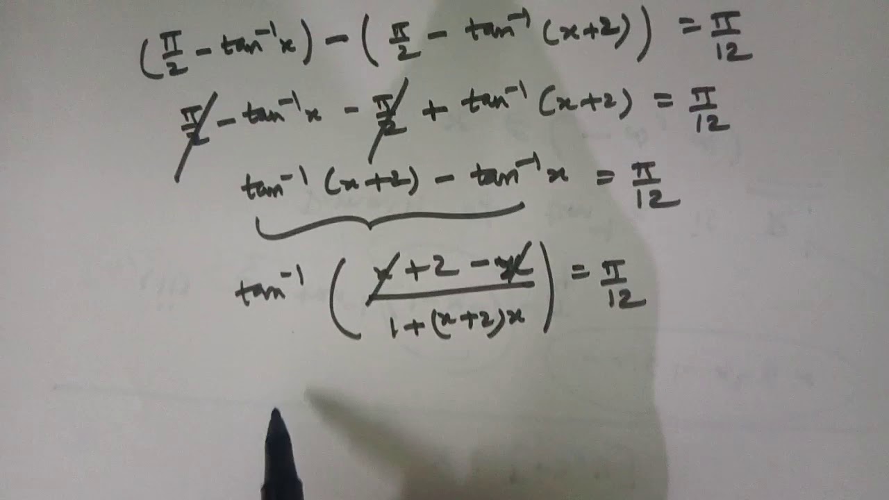 Class 12|EX4.5-9(iv)|Method-2|solve:cot-1(x)+cot-1(x+2)=π/12 ...
