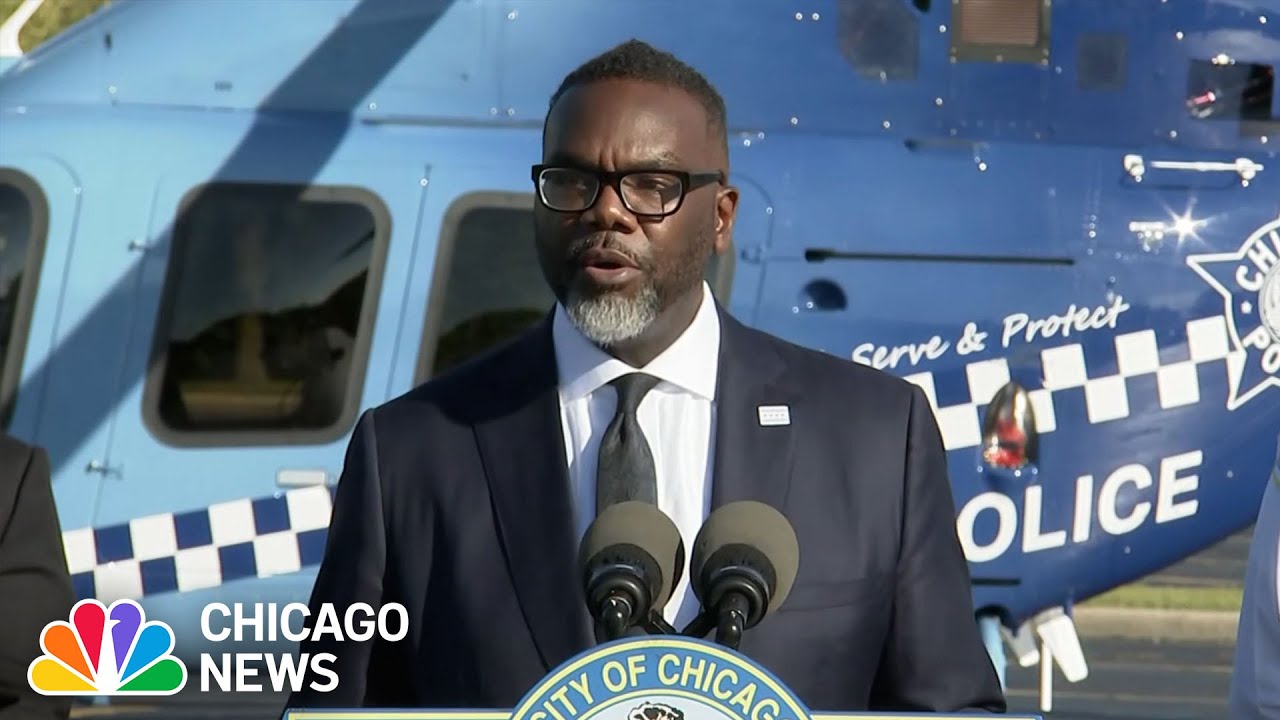 Chicago mayor, police superintendent announce new CPD helicopter - YouTube