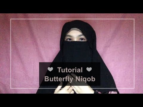 TUTORIAL MENGGUNAKAN CADAR NIQAB BUTTERFLY MUDAH BISA DIPAKAI SEHARI ...